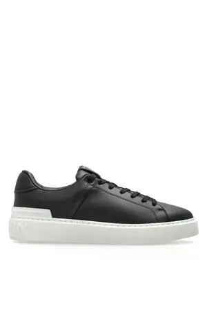 Balmain B-court Smooth Leather Trainers - Neutrals