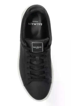 Balmain B-court Smooth Leather Trainers