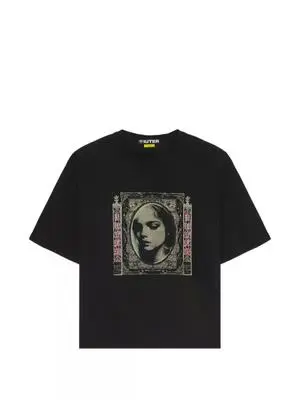 IUTER Fallen Love Graphic-print T-shirt - Black