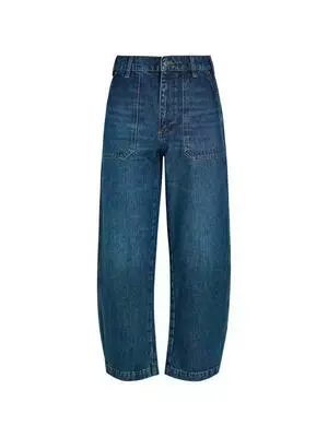 FRAME Ranger Patch-pocket Wide-leg Jeans - Blue