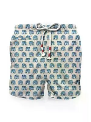 MC2 SAINT BARTH Elephant-print Swim Shorts