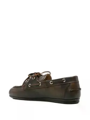 POSA Lace-up Leather Loafers