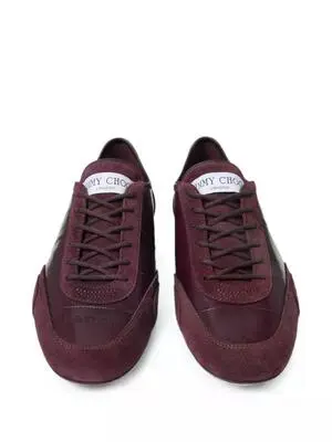 JIMMY CHOO Sunny Low Top Trainers With Eel Print - Red