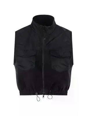 Cecilie Bahnsen Fleece-panelled Drawstring Jacket - Black