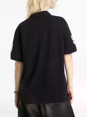 A BATHING APE Large Ape Head Relaxed-fit Polo Shirt