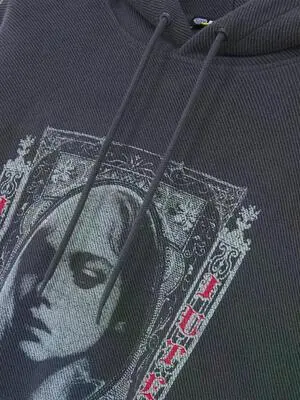 IUTER Fallen Love Graphic-print Drawstring Hoodie