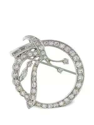 LB EXCLUSIVE 18k White Gold Diamond Brooch - Silver