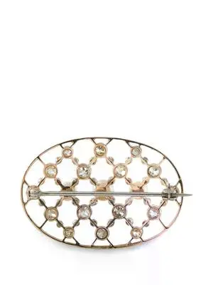 LB EXCLUSIVE Openwork Diamond And Pearl Brooch