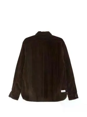 NINE:INTHE:MORNING Corduroy-textured Button-up Shirt - Brown