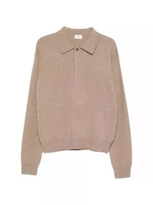 Saint Laurent Button-fastening Polo Shirt - Neutrals