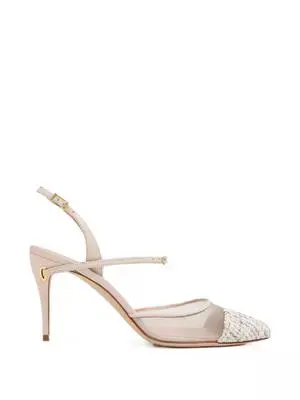 Jennifer Chamandi Vittorio Slingback Pumps - White