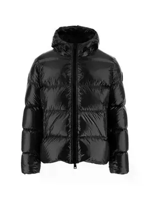 Herno Quilted Hooded Down Jacket - Black