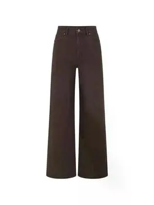 Paige Wide-leg Jeans - Brown