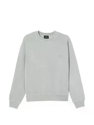 A.p.c. Logo-print Sweatshirt - Green