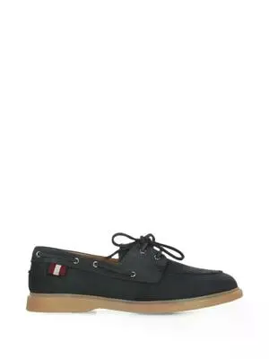 Bally Lace-up Leather Loafers - Blue