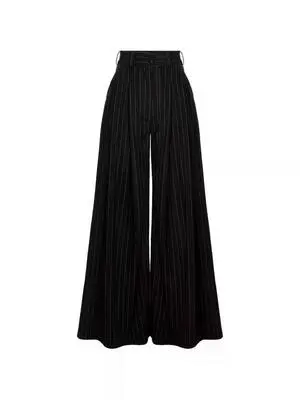 HAMZA Kimi Striped Wide-leg Trousers