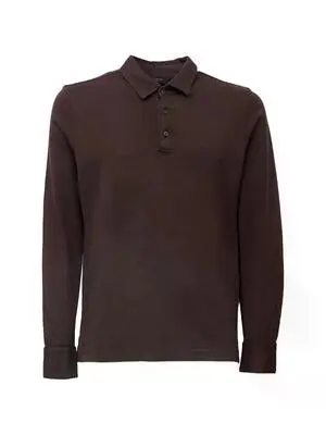 ZANONE Long-sleeve Button-cuff Polo Shirt