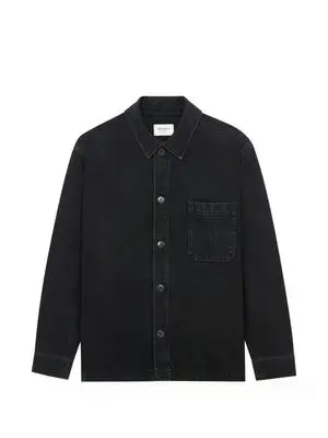Saint Laurent Cassandre Overshirt In Cotton Linen Gabardine