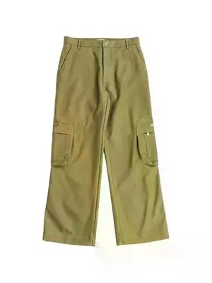 Off-White Cotton Cargo Pants - Brown