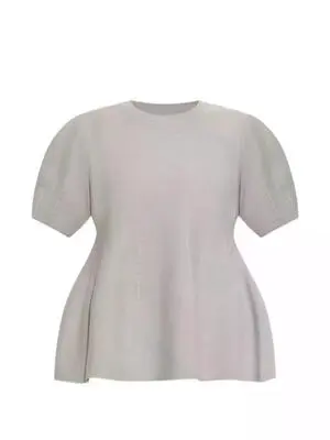 LISA YANG Mella Puff-sleeve Top - Grey