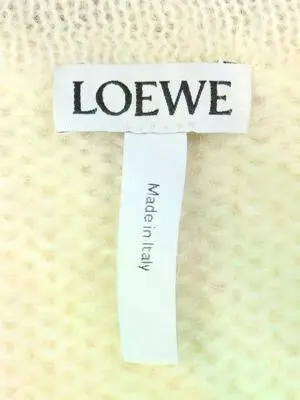 Loewe 2010s Logo-trim Squirrel Intarsia Oversized Cardigan