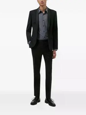 Hugo Satin-waistband Pressed-crease Trousers