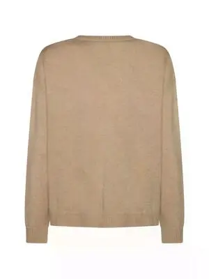 Max Mara Oversized Wool And Cashmere Sweater - Neutrals