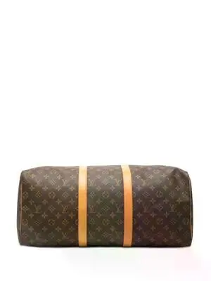 LOUIS VUITTON Monogram Keepall 50 Travel Bag - Brown
