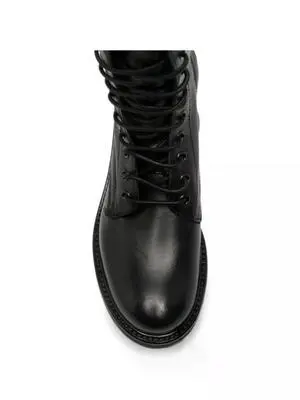 METISSE Lace-up Leather Ankle Boots