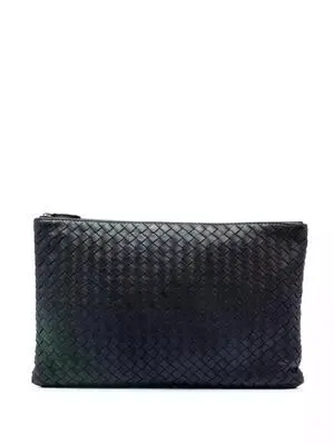 Bottega Veneta 2012-2026 Nappa Intrecciato Clutch Bag - Black
