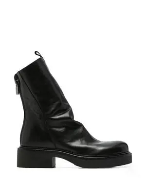 METISSE Slouchy Rear-zip Ankle Boots