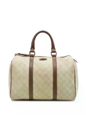 Gucci 2016-2026 Medium Gg Supreme Joy Boston Bag - Brown