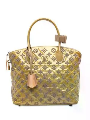 LOUIS VUITTON 2011 Monogram Fascination Lockit Handbag - Gold