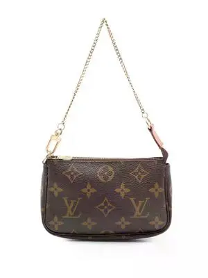 LOUIS VUITTON 2012 Monogram Mini Pochette Accessoires Handbag - Brown