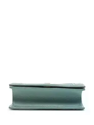 Dior 2017 Small Grained Calfskin Diorama Flap Crossbody Bag - Blue