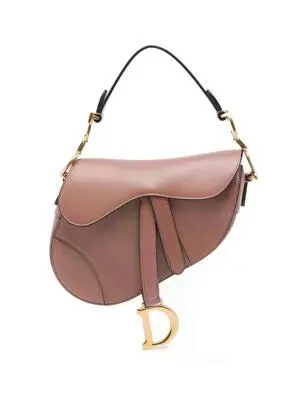 Dior 2018 Mini Smooth Calfskin Saddle Bag Satchel - Brown
