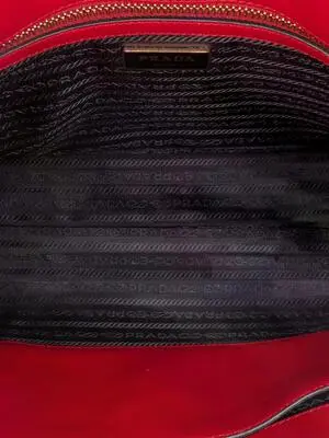 Prada Soft Calf Trimmed Saffiano Convertible Tote Satchel