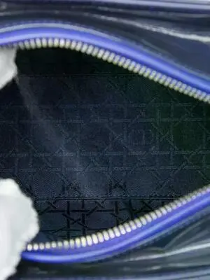 Dior Patent Cannage Lady Satchel - Blue