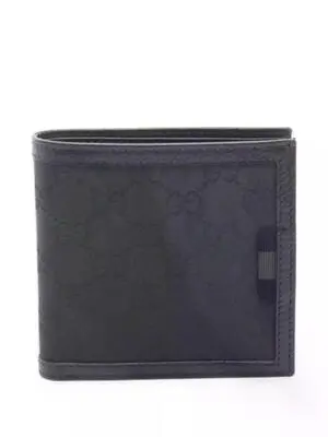 Gucci 2010s Gg Canvas Bi-fold Wallet - Black