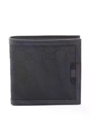 Gucci 2010s Gg Canvas Bi-fold Wallet - Black