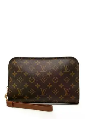 LOUIS VUITTON Monogram Orsay Clutch Bag - Brown