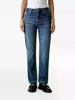 Marc O'polo Straight Leg Jeans With Whiskering Effect - Blue