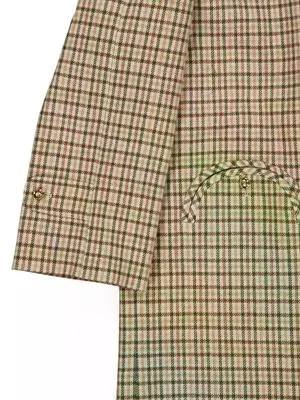 BLAZÉ MILANO Agape Check Pattern Coat