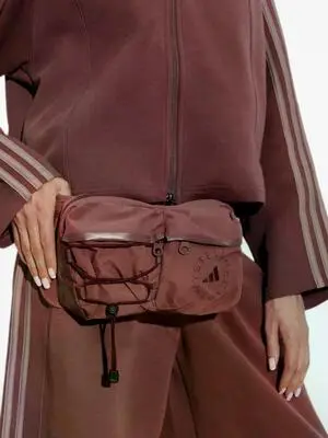 Adidas By Stella McCartney Logo-print Bungee-cord Belt Bag - Red