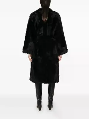 YVES SALOMON Shearling-trimmed Faux Fur Coat