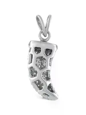 LB EXCLUSIVE 18k White Gold Diamond Horn Pendant