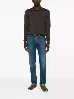 Jacob Cohen Faded Straight-leg Jeans - Blue