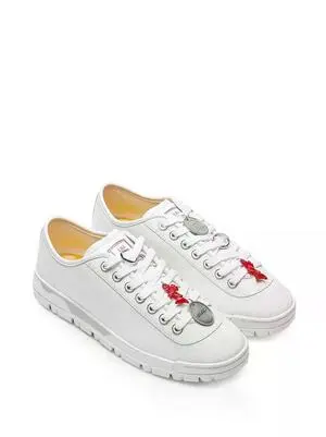 LILI CURIA June Leather Sneakers With Charm Detailing