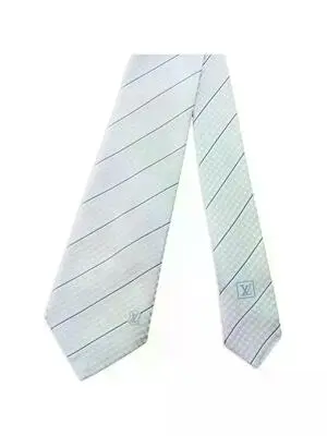 LOUIS VUITTON Micro Damier Silk Tie - Blue