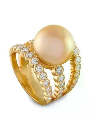 ASSAEL Cocktail Pearl And Diamond Ring - Gold
